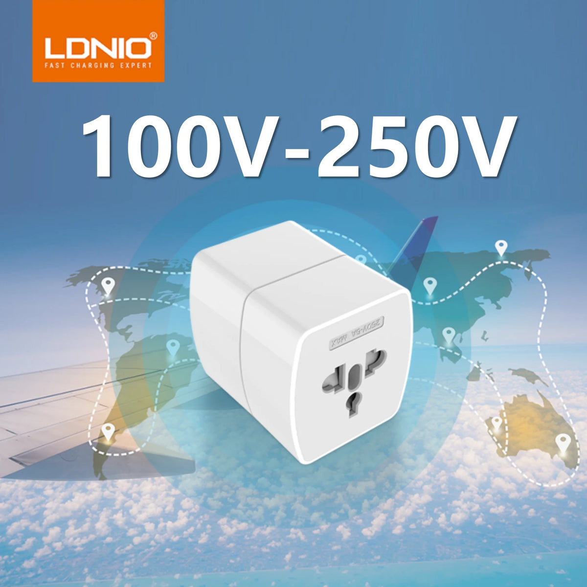 محول السفر العالمي LDNIO – GTEX KW